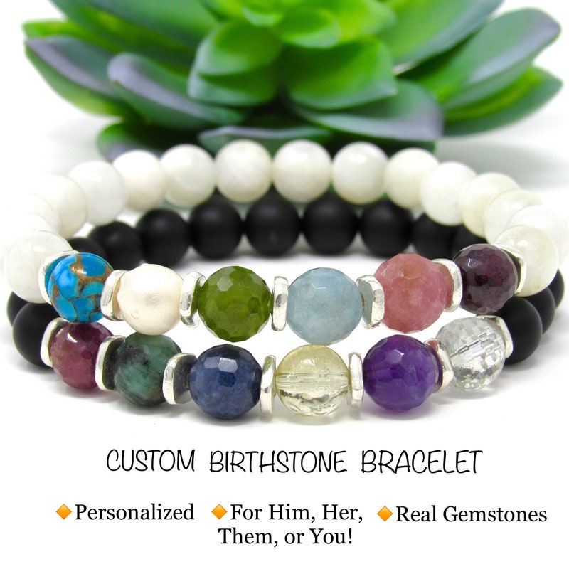 Birthstone Bracelet - Etsy