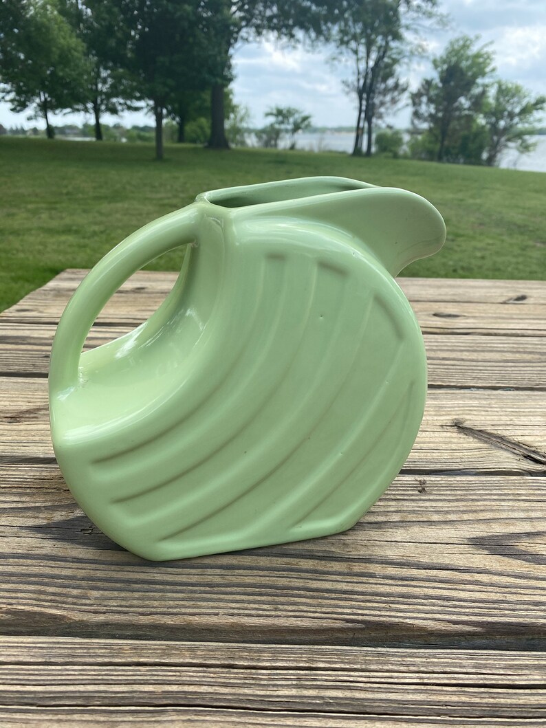 Green Vintage Alamo Pottery Pitcher - Etsy