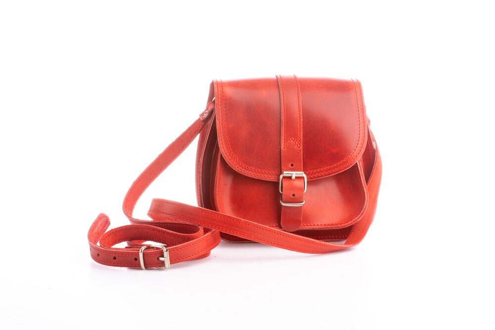 Mini Leather Crossbody Bag Small Purse Bag Womens Red Bag Girl - Etsy