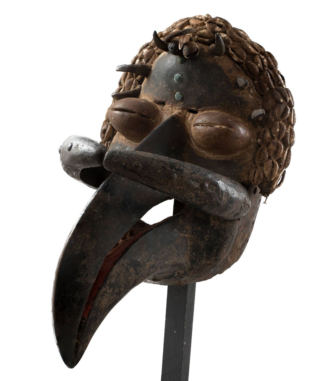 Old Beaked Dan Ngere African Mask Ivory Coast Tribal Wood Carving With ...