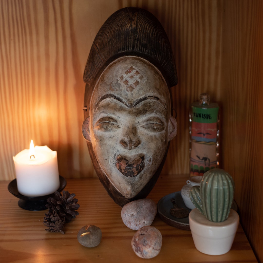 Punu Mask punu African Art african Tribal Art restaurant Decor punu ...