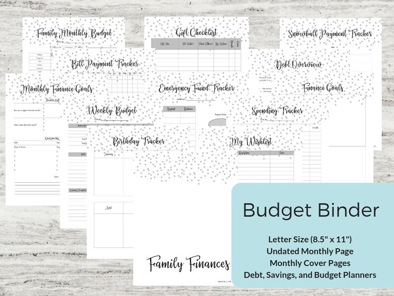 Budget Binder | Finance Binder | Finance Printables | Budget Planner ...