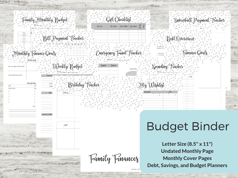 Budget Binder | Finance Binder | Finance Printables | Budget Planner ...