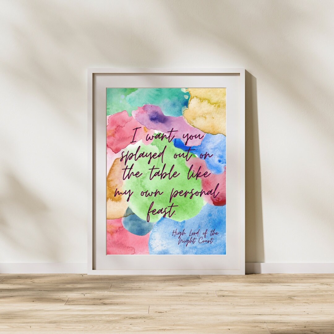 A Court of Mist and Fury Art Print Chapter 55 Quote | Digital Download ...