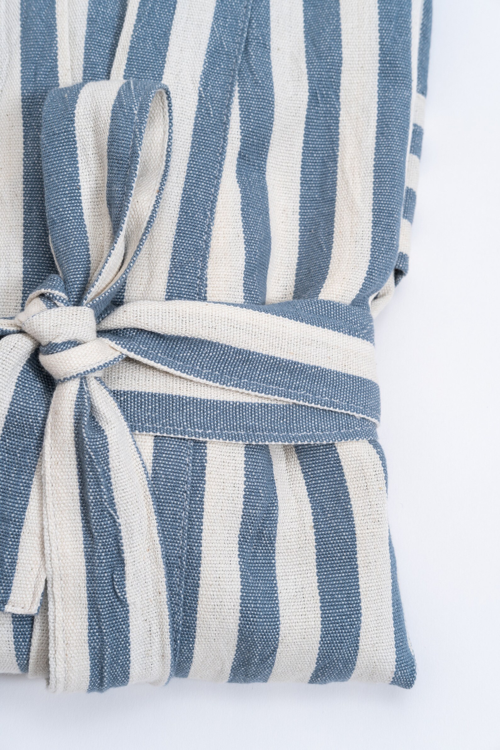Wide Blue and White Striped Bathrobe Lightweight Dressing - Etsy