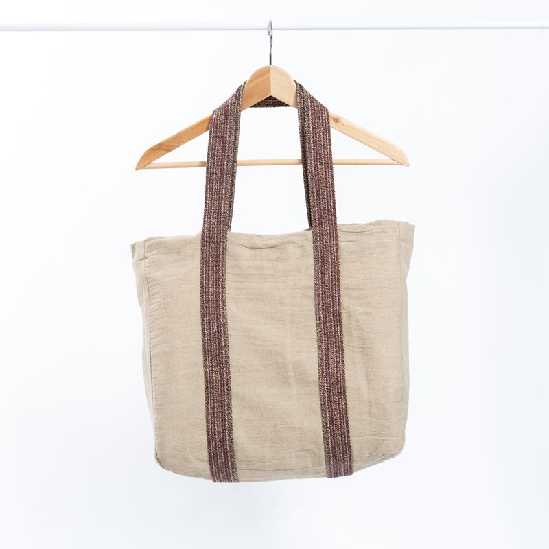 Linen Shoulder Bag - Etsy