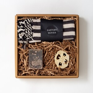 Hand Towels Box Gift Set Black & White Towel Care Package - Etsy