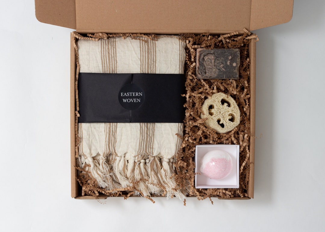 Custom Self Care Gift Box With Bath & Hand Towel Set, Unique Family ...