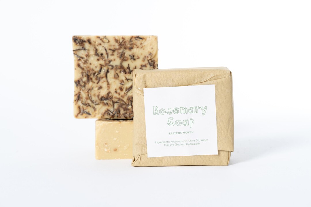 Handmade Rosemary Soap Bar – Olive Oil + Dried Rosemary Leaf ...
