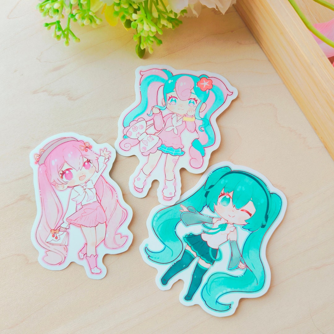 Vocaloid -miku Vinyl Stickers - Etsy