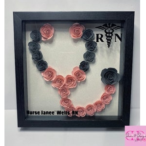 Nursing Theme Floral Shadow Box - Etsy
