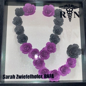 Nursing Theme Floral Shadow Box - Etsy