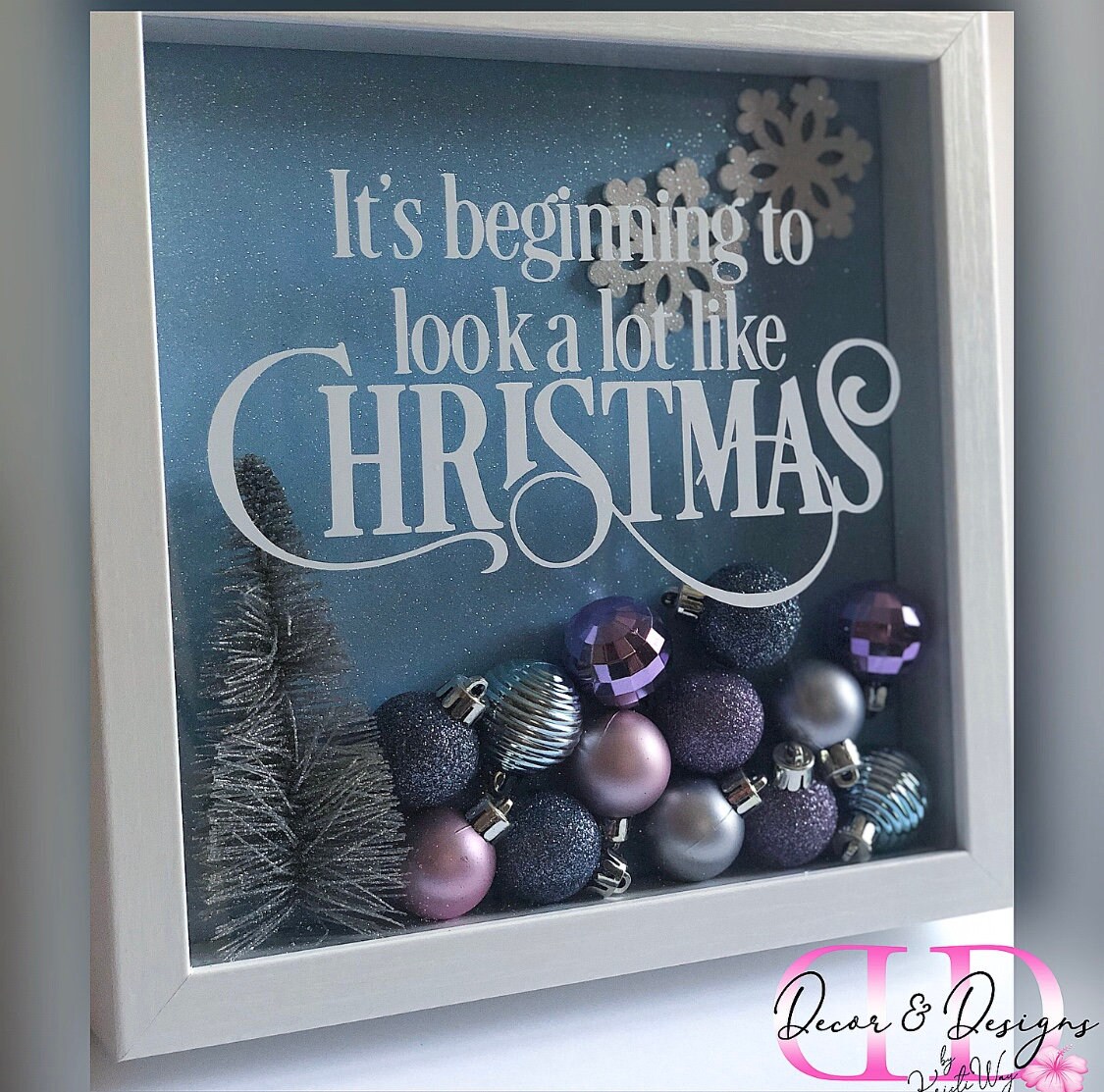 Holiday Themed Shadow Box - Etsy Canada