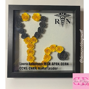 Nursing Theme Floral Shadow Box - Etsy