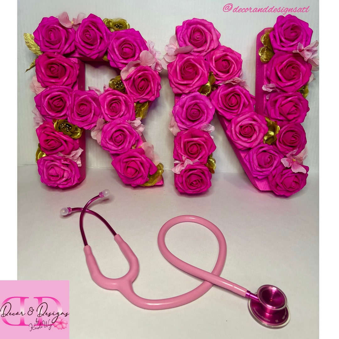 Floral Rose Letter - Etsy