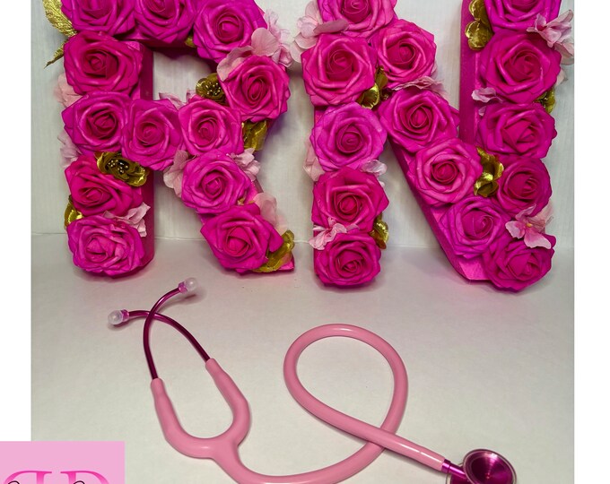 Floral Rose Letter - Etsy