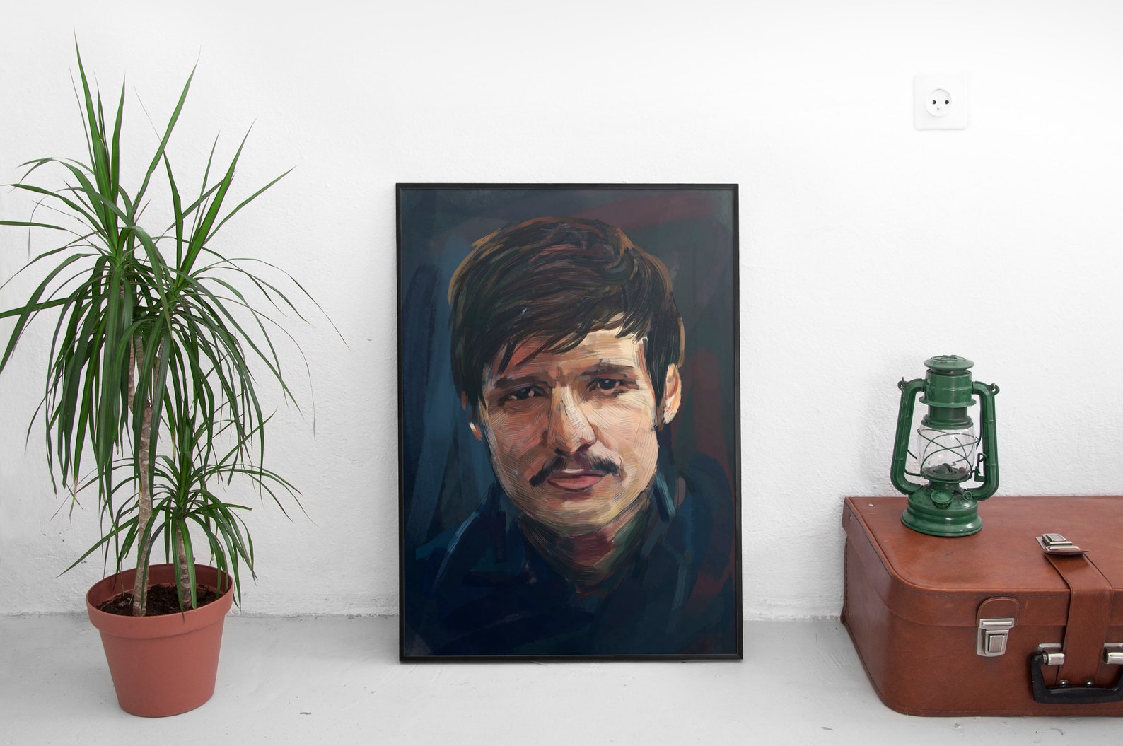 The Mandalorian Pedro Pascal Fan Art Portrait A4 and - Etsy UK