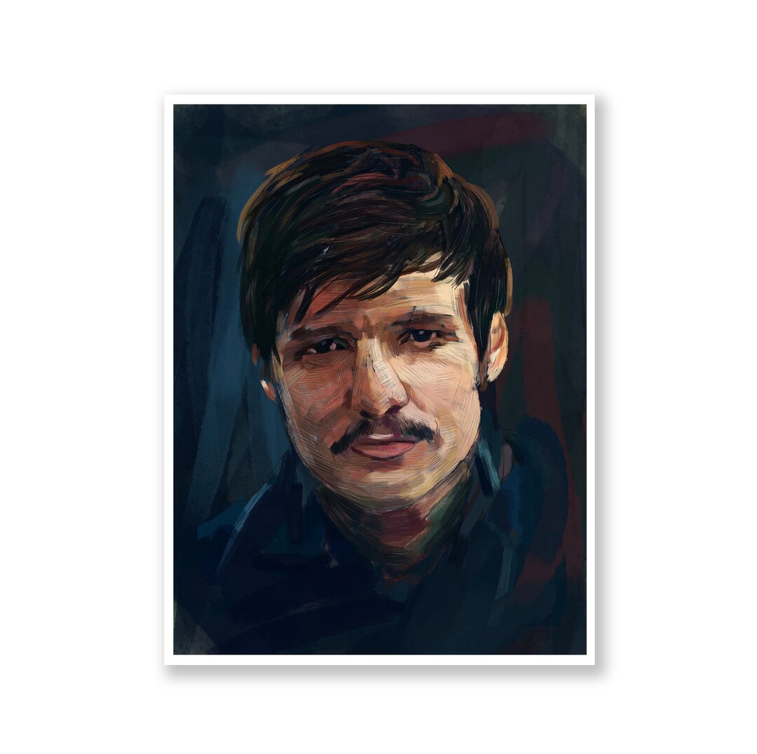 The Mandalorian Pedro Pascal Fan Art Portrait A4 and - Etsy Portugal