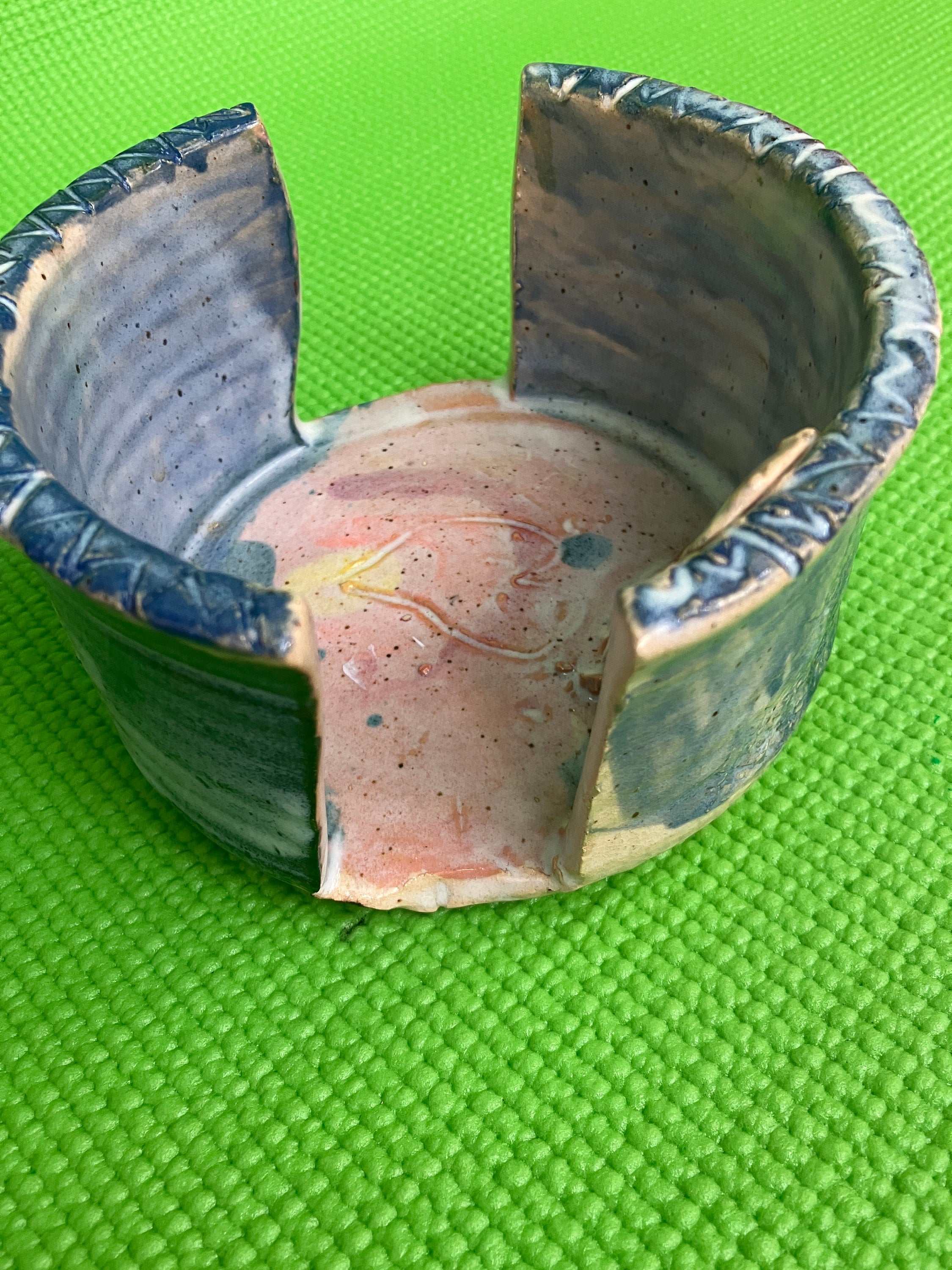 Really Ugly and Weird Ceramic Pottery Bowl With Slots in It for I Have ...