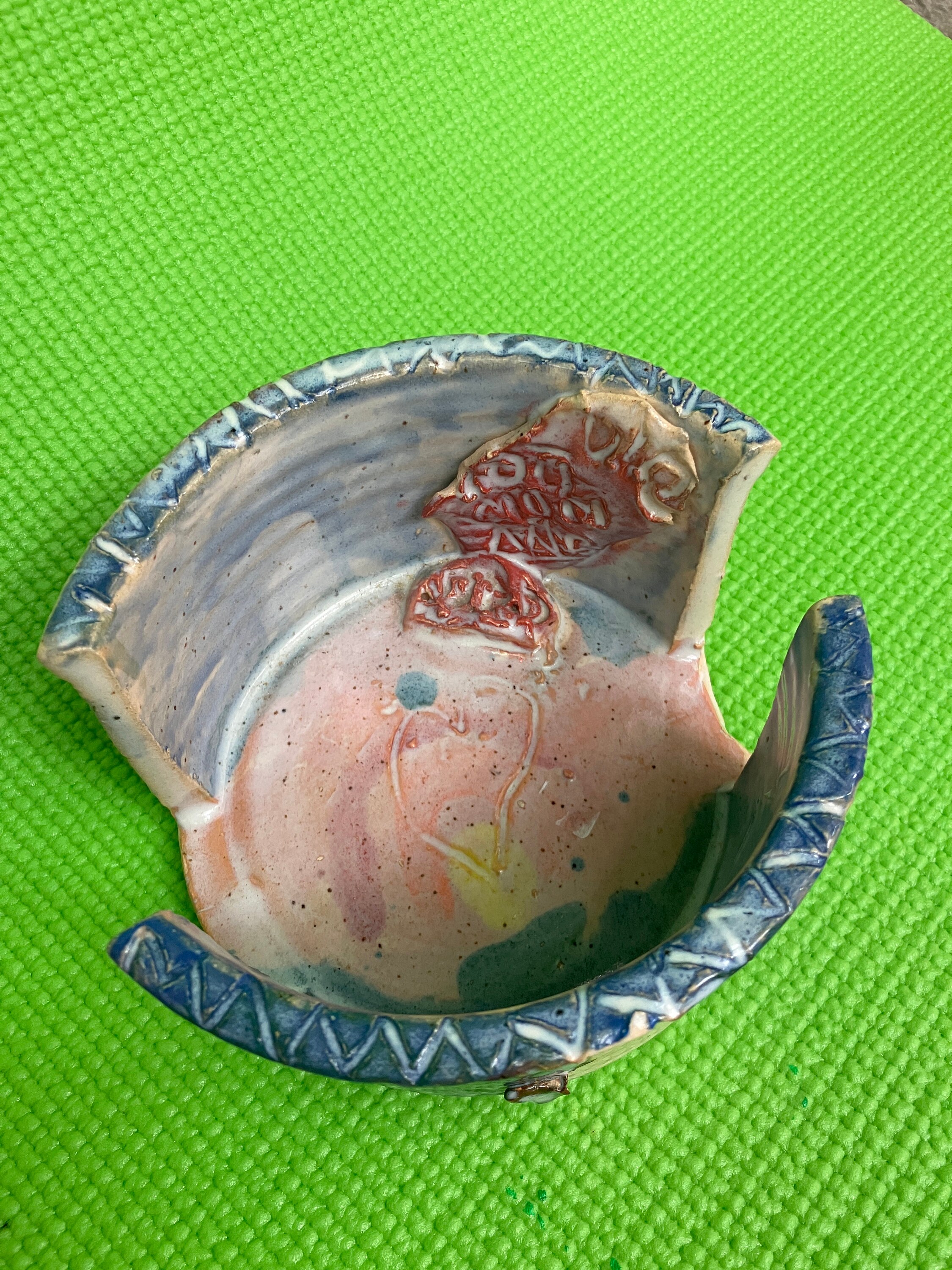 Really Ugly and Weird Ceramic Pottery Bowl With Slots in It for I Have ...