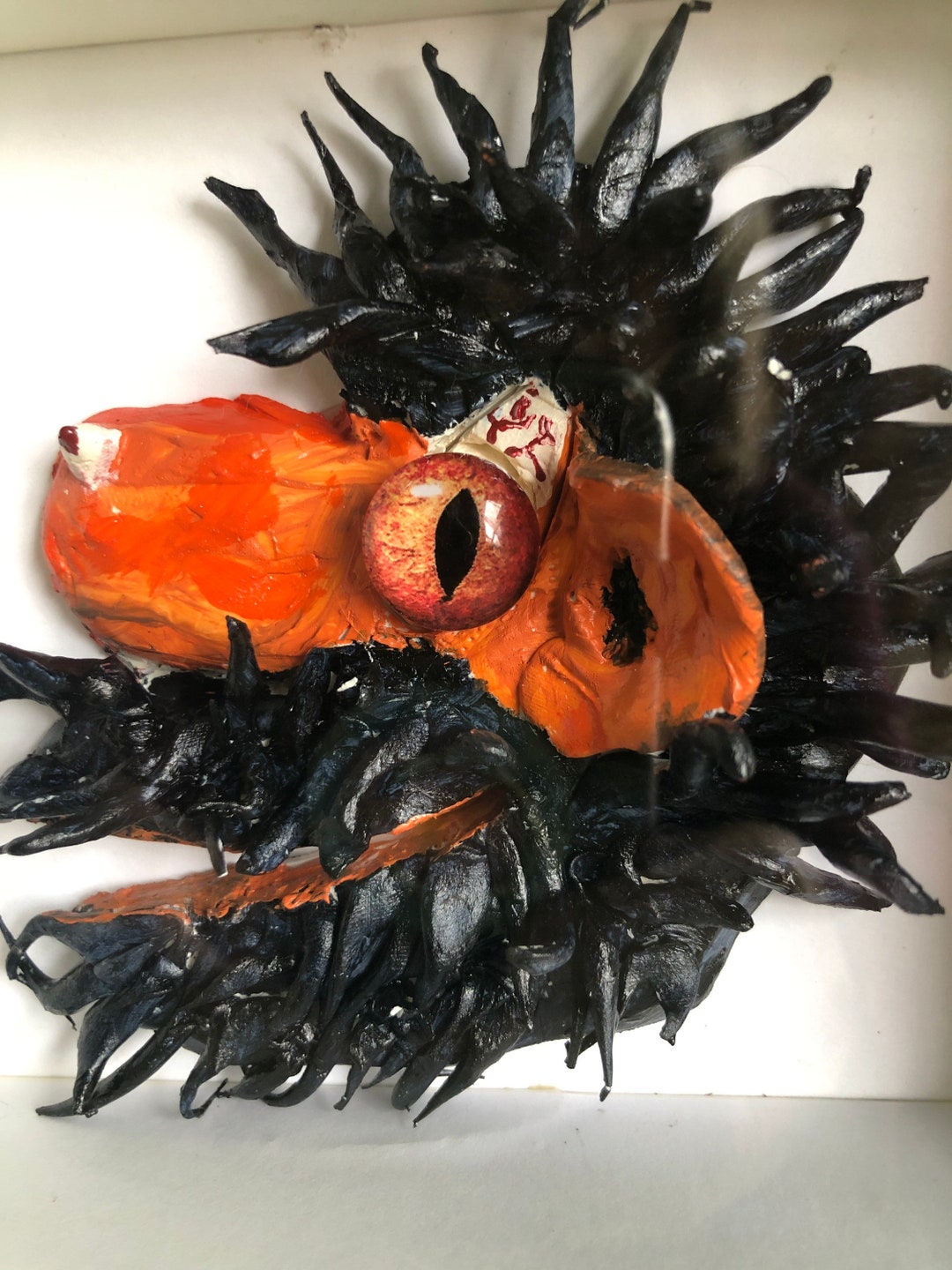 Grog Weird Ugly Clay Sculpture of a Creepy Funny Looking Guy Framed in ...