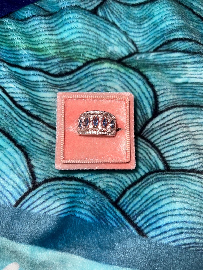Ring Bomb Party Size 8 Beautiful Blue Spinel NEW - Etsy