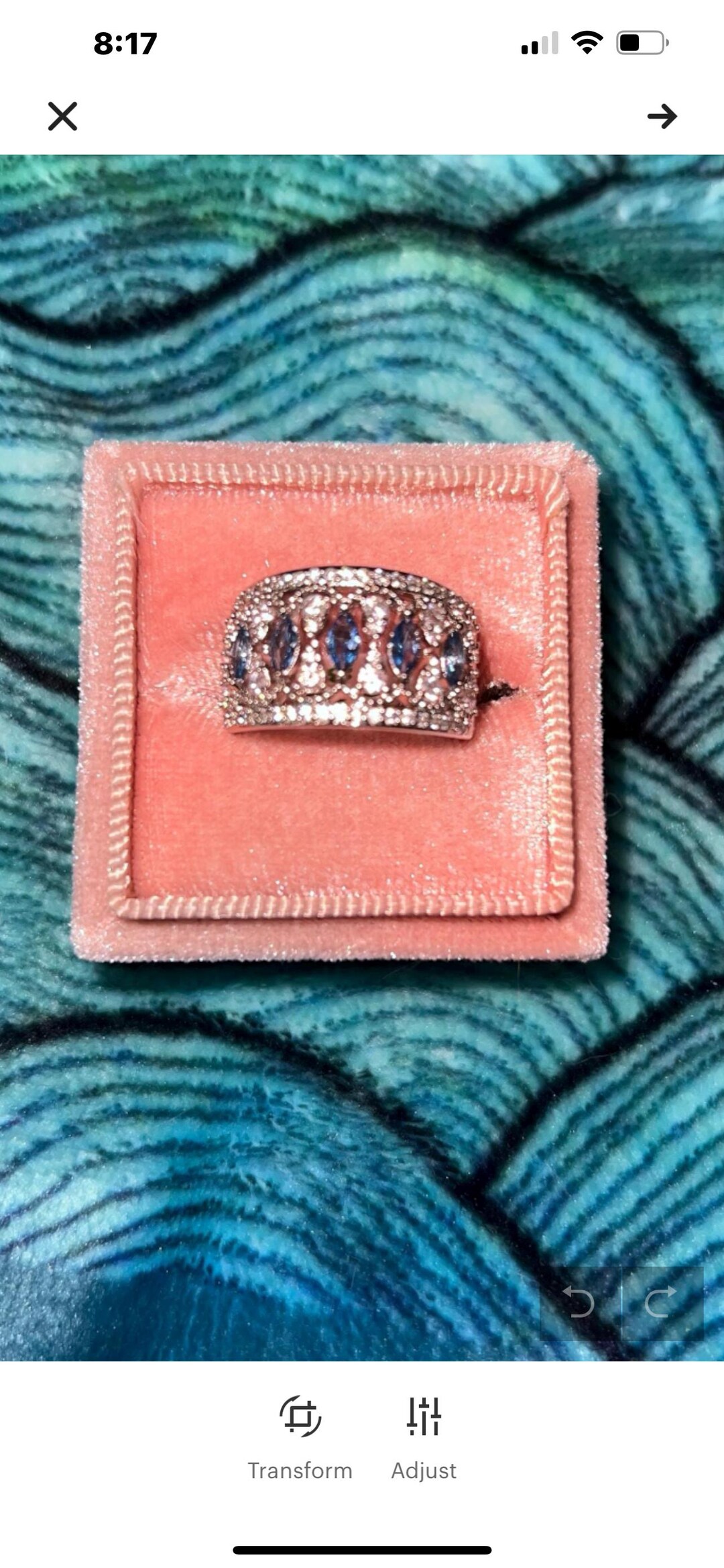 Ring Bomb Party Size 8 Beautiful Blue Spinel NEW - Etsy