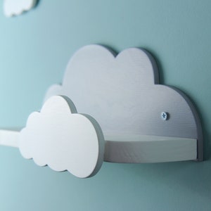 Set of 2 Cloud Shelf, Nursery Room Decor, Shelf for Baby, Nursery Wall ...