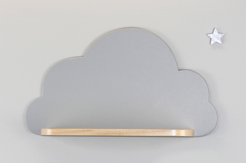 Cloud Wall Shelf Set of 3, Cloud Shelf for Nursery, Kids Room Shelves ...