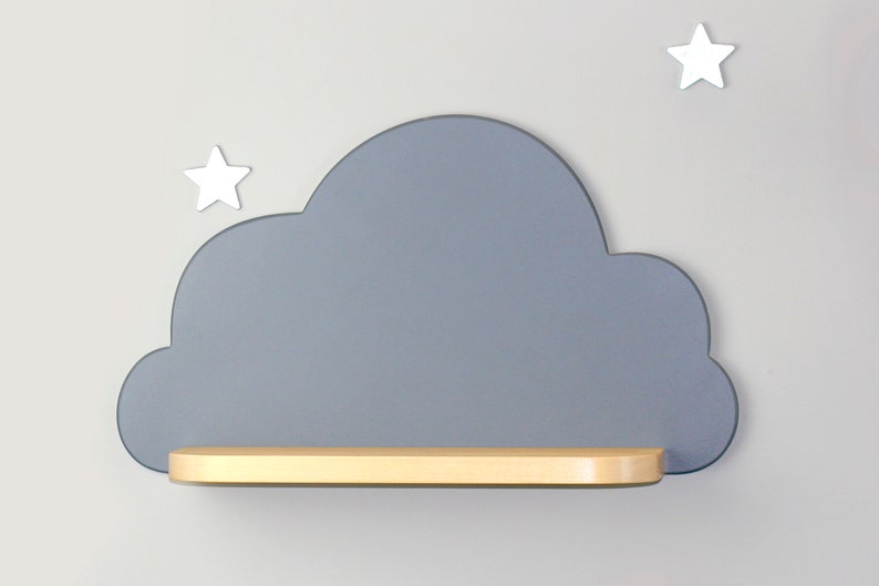 Cloud Wall Shelf Set of 3, Cloud Shelf for Nursery, Kids Room Shelves ...