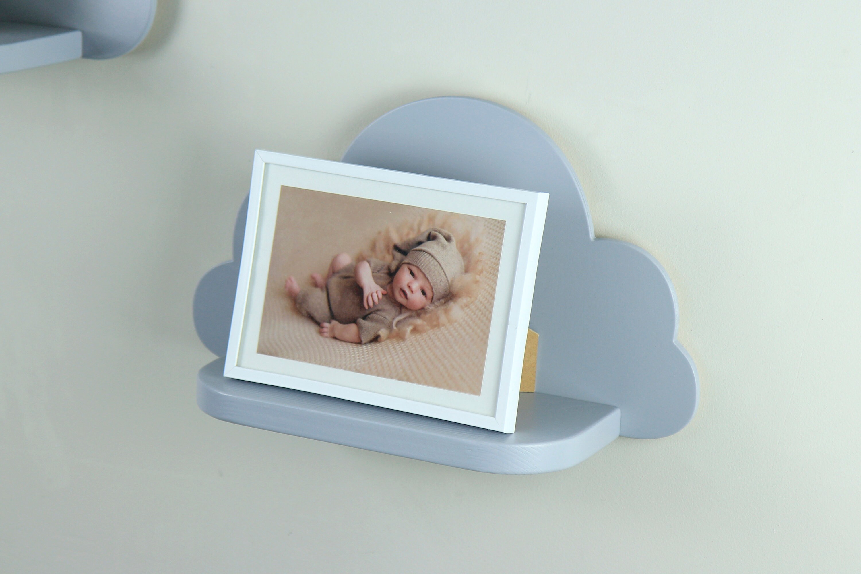 Set of 2 Cloud Shelves, Shelf for Baby Nursery, Floating Shelf, Kids ...