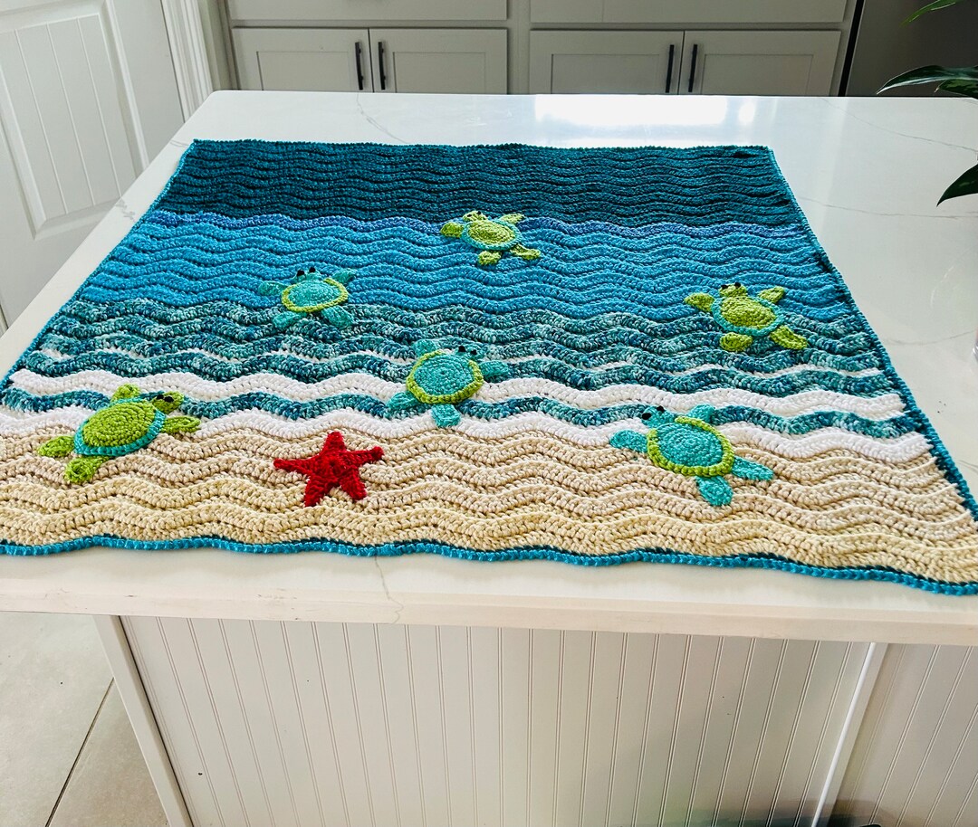 Sea Turtle Baby Blanket - Etsy