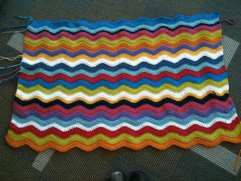 Ripple Crochet Afghan - Etsy