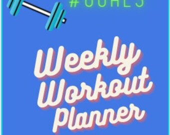 Weekly Workout Planner Printable, 7 Days Fitness Planner, Exercise ...