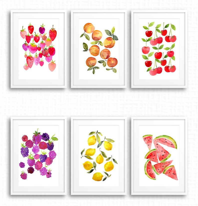 Watermelon, Fruit, Watercolor, Watercolor Print, Print, Wall Decor - Etsy