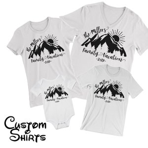 Family Outdoors Shirt. Nature Family Trip. Mountains Tshirt. Matching ...