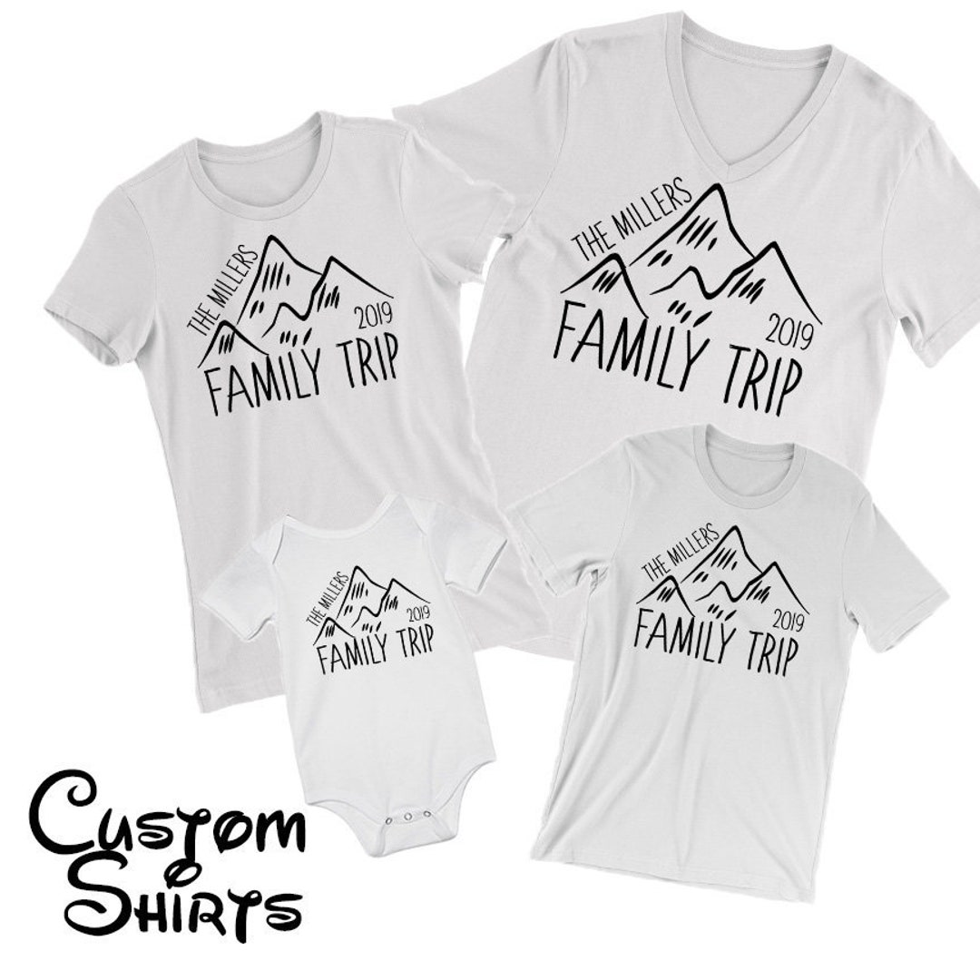 Family Camping Shirt. Family Trip Mountains. Matching Vacation Tees. - Etsy