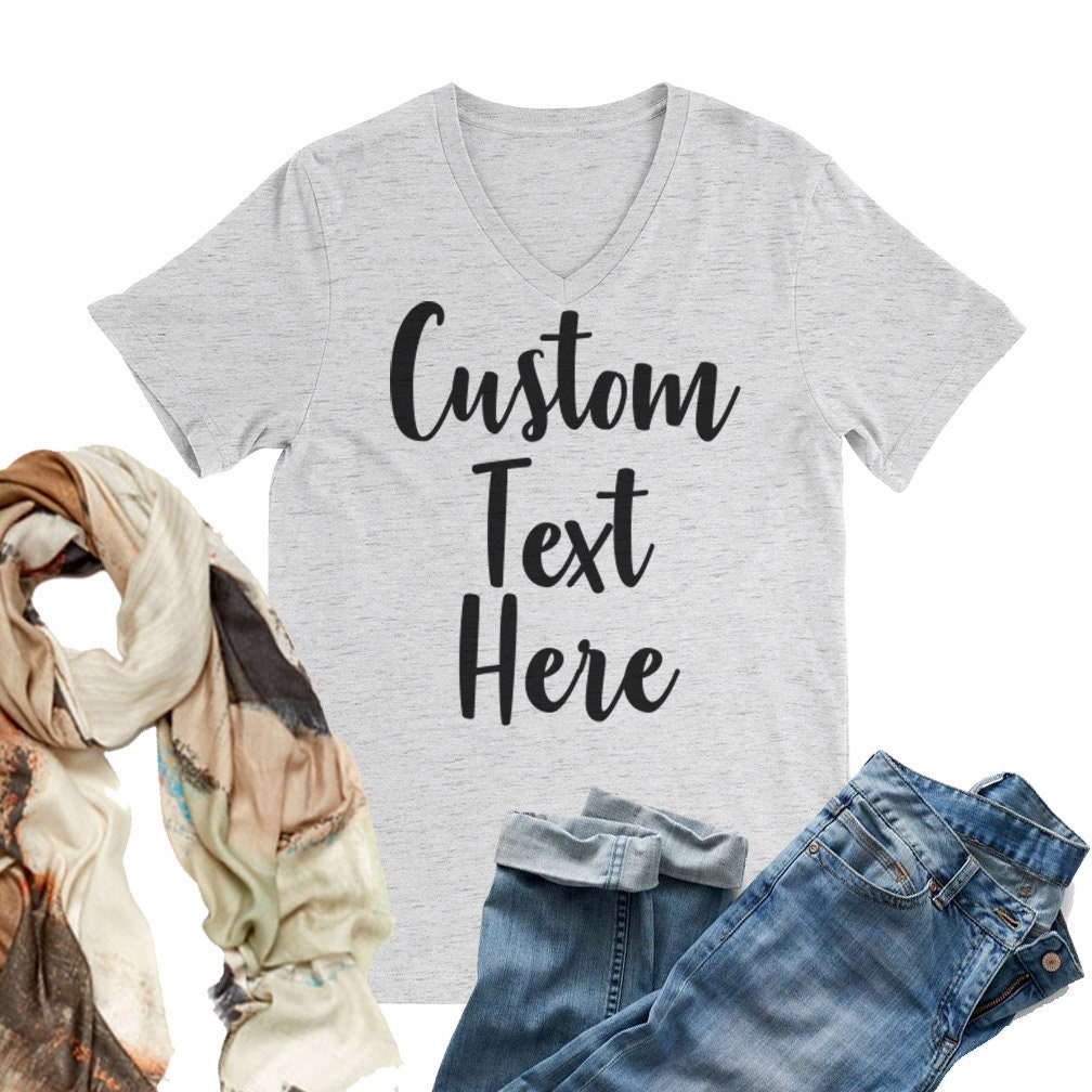Custom Tee Shirt. Personalized Tee. Your Text Here. Custom | Etsy