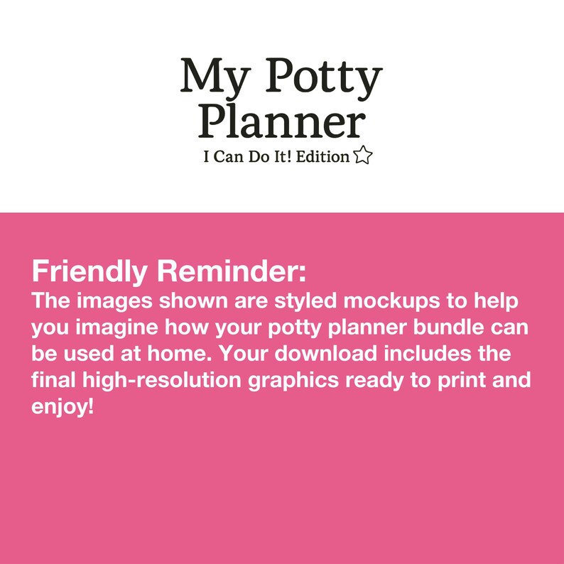 Printable Potty Training Reward Chart | A3 Potty Planner Calendar for ...