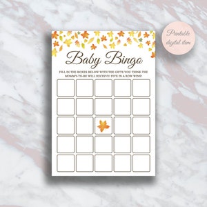Baby Bingo Ideas