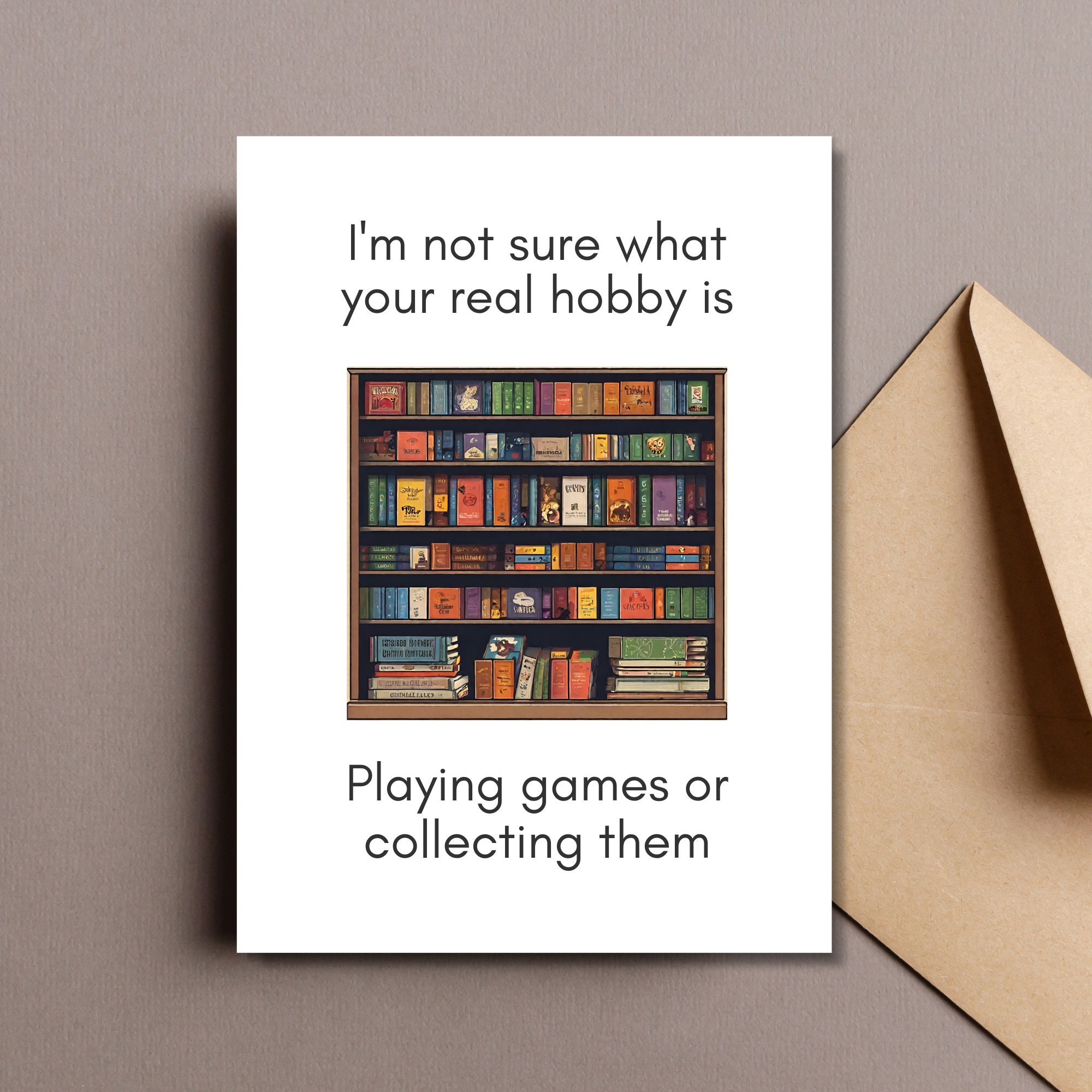 Birthday Board Game Printable Greeting Card, Cute Tabletop Game, Card ...