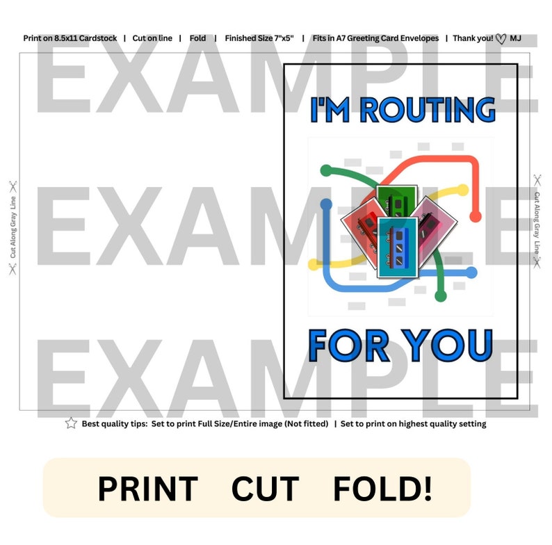 Board Game Greeting Card, Board Game Gift Accessory, Routing for You ...