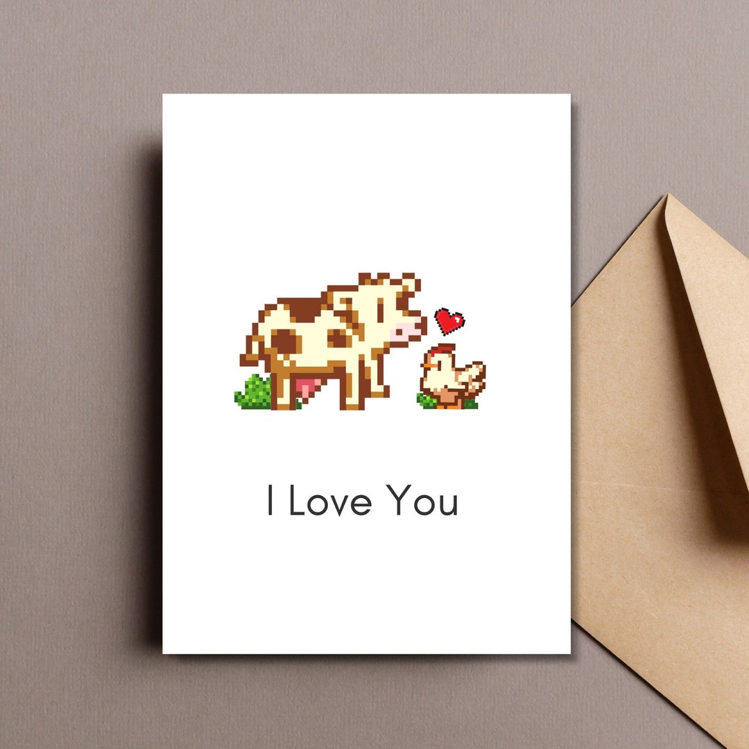 Love Video Game Printable Card, Cozy Gamer Gift, Video Game Crafter ...