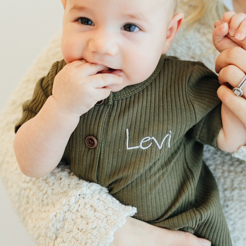 Ribbed Baby Romper - Etsy