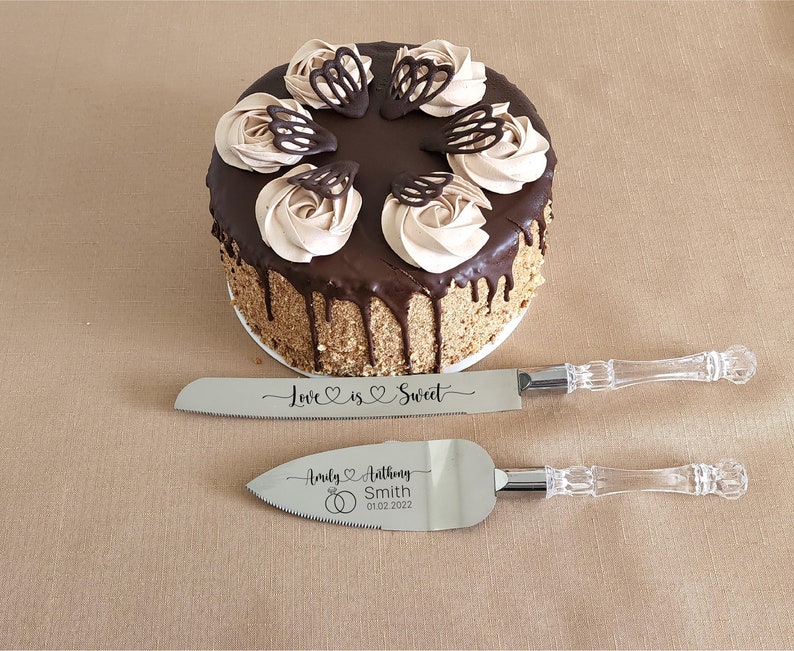 Wedding Cake Server Set Personalized Engraved Cake Server Set - Etsy Wedding Cake Server Set Personalized Engraved Cake Server Set - Etsy