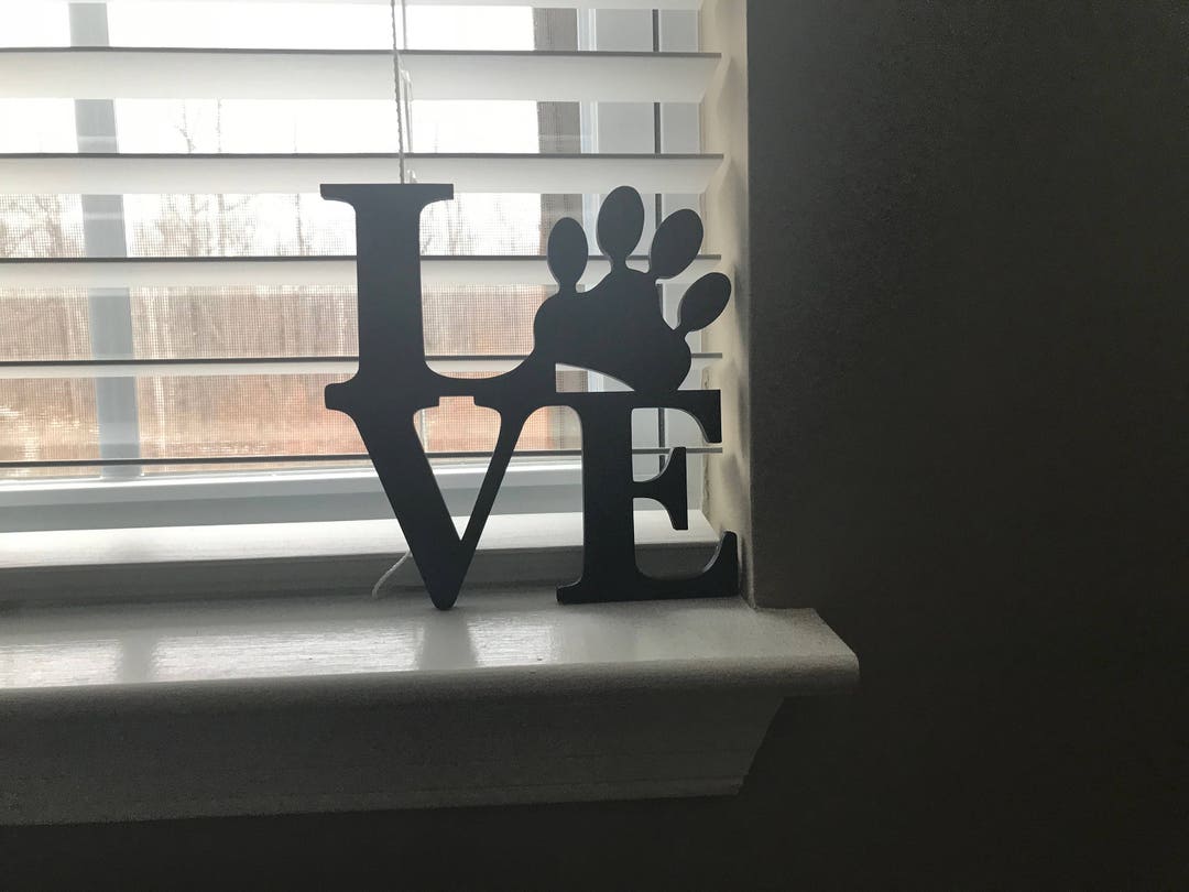 Philly Love, Paw Print, Pet Love Sign, Love Park, Gift for Mom, Pet ...
