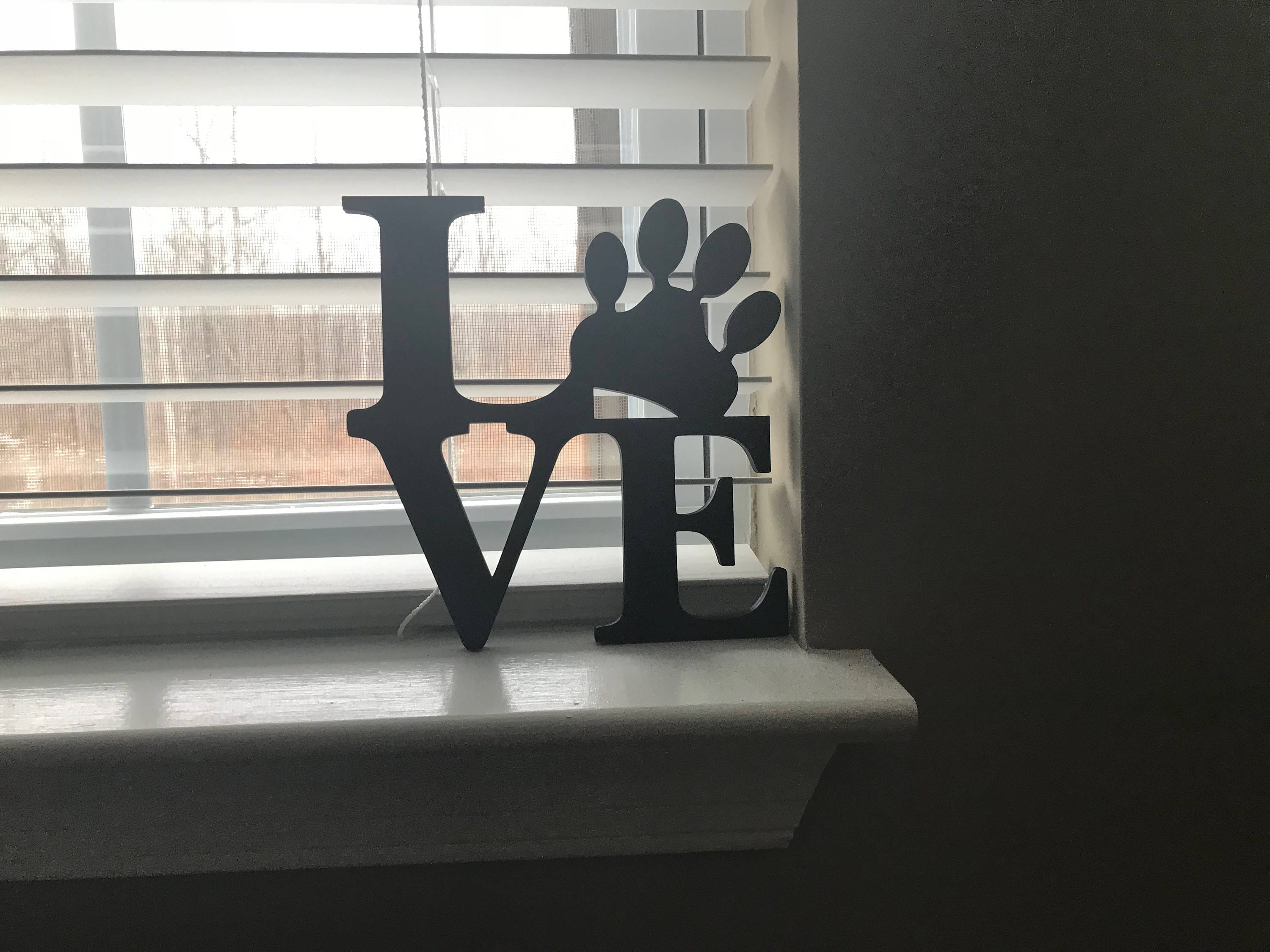 Philly Love, Paw Print, Pet Love Sign, Love Park, Gift for Mom, Pet ...