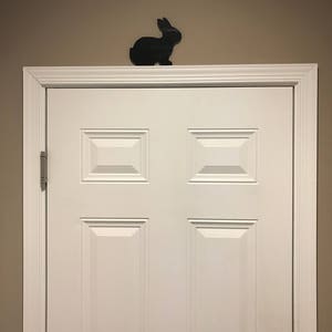 Bunny, Silhouette, Door Topper, Nursery Decor, Bunny Nursery Art - Etsy