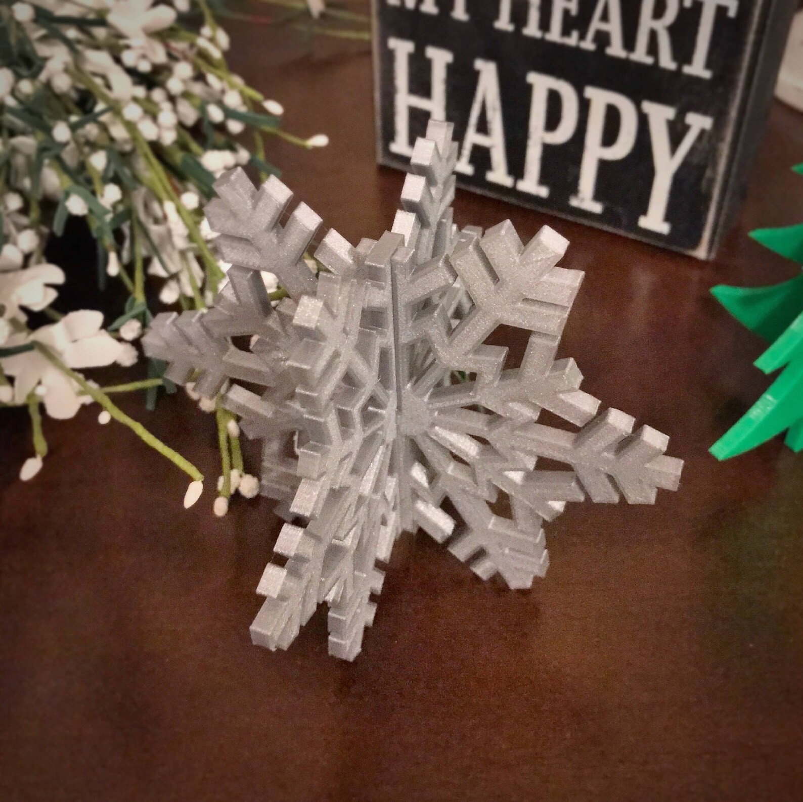 Snowflake Figurine Ornament - Etsy
