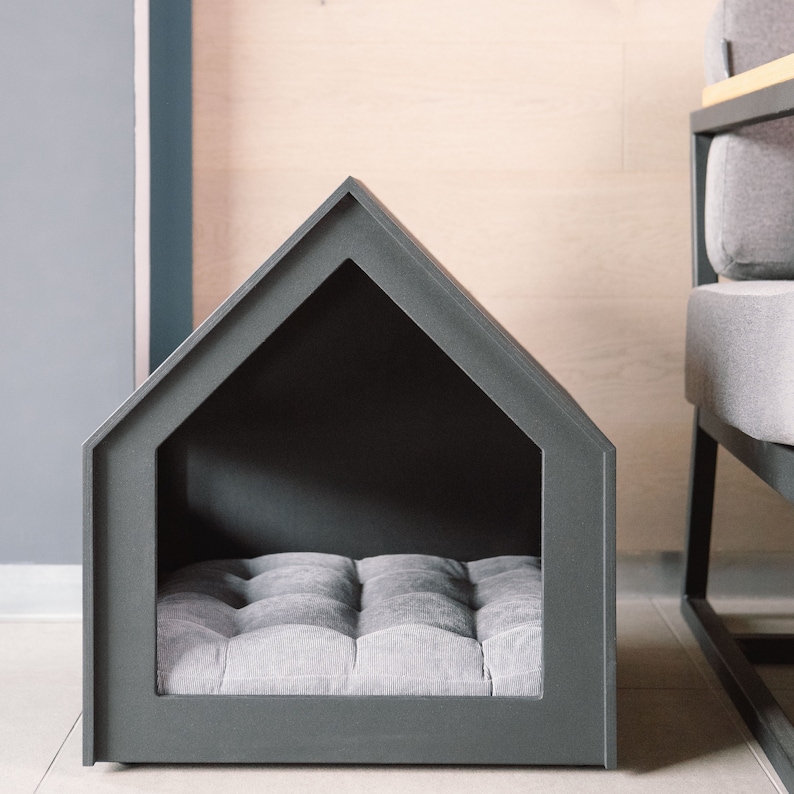 Minimalist Dog and Cat House Petso With All Over Painting/dog Bed/cat ...